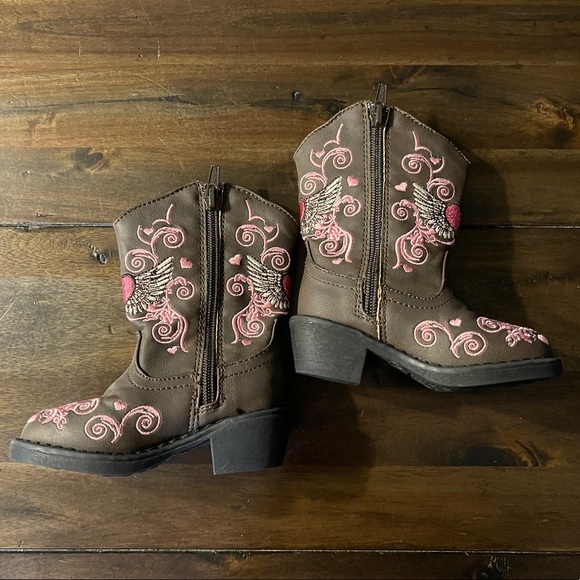 Roper | Shoes | Ropers Girls Size 5 Girls Toddler Brown With Winged ...